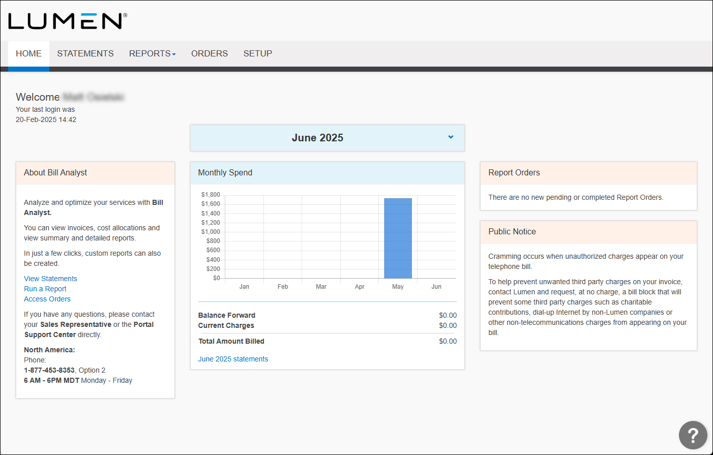 Viewing a statement | Lumen